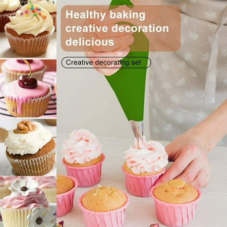 Cake Decorating Tips, 17 Pieces Set Stainless Steel Numbered Icing Set ...
