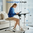 Adjustable Height Rolling Workbench, 40*80cm, Robust, Comfortable ...
