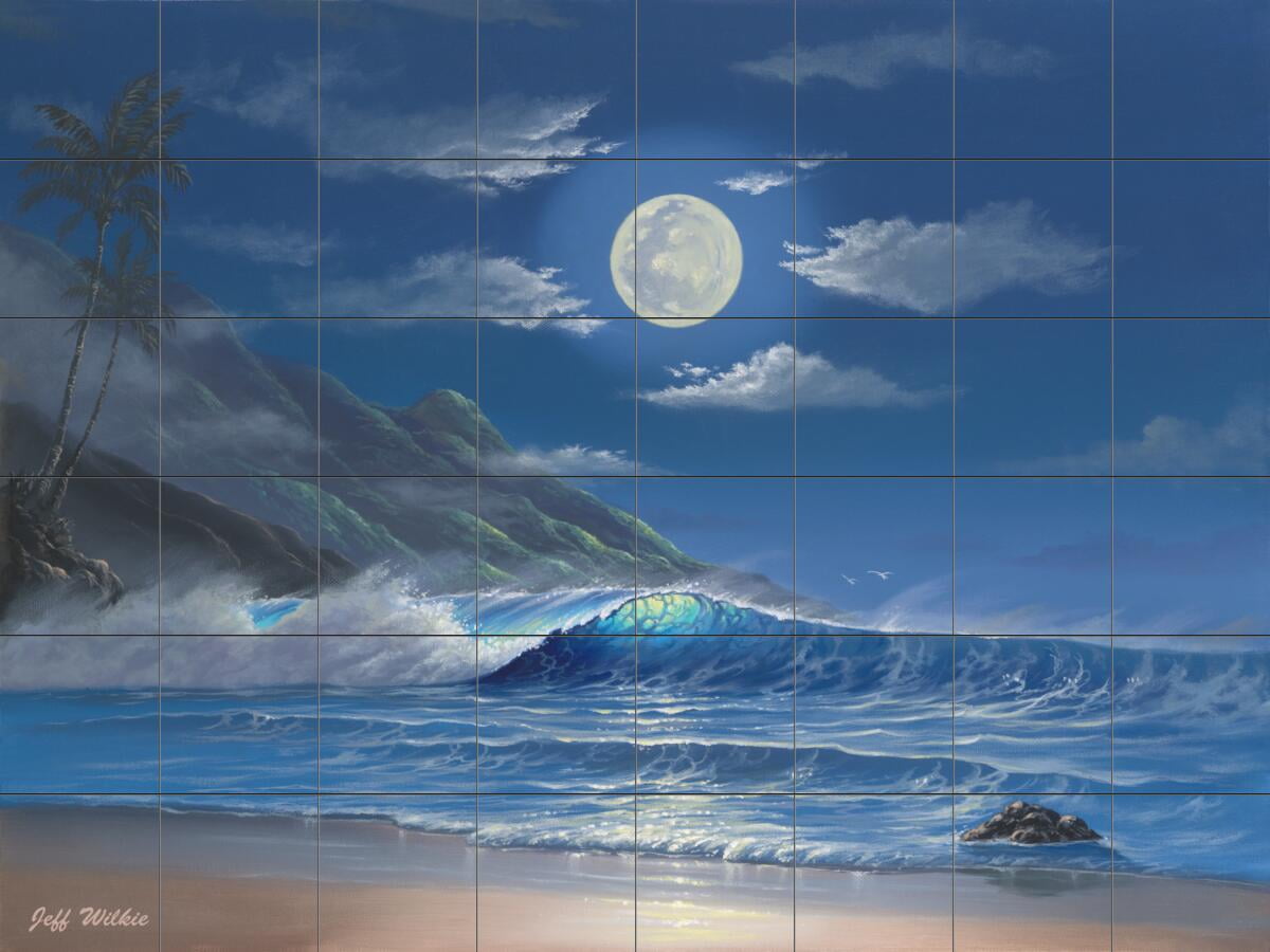 Tile Mural Kitchen Backsplash - Evening Serenity-JW - by Jeff Wilkie ...