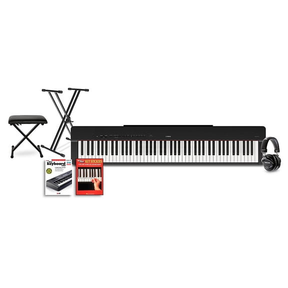 Yamaha P-225 88-Key Digital Piano - White Beginner Package - Walmart.com