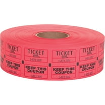 Staples Double Ticket Roll 2000/Roll for Office Supplies - Walmart ...