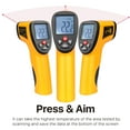 Temperature Gun IR Infrared Thermometer Non-Contact Digital Instant ...