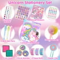 PinkSheep Unicorn Diary with Lock and Keys, Unicorn Stationery Set with ...