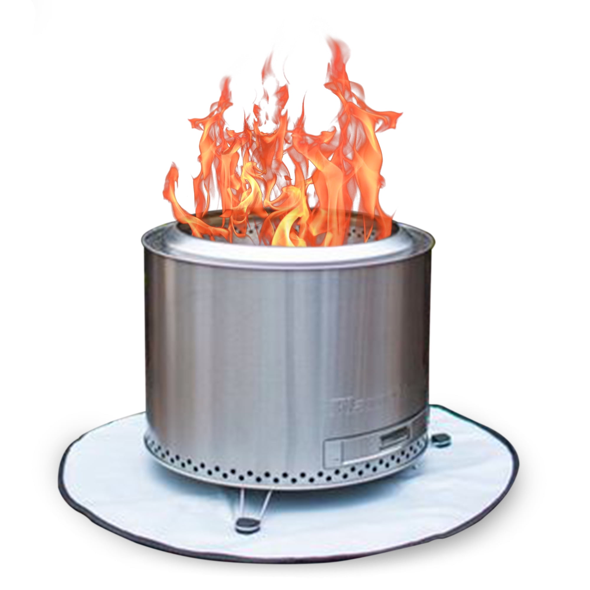 Flame Engine 19 Inch Circular Smokeless Fire Pit with Bag, Stainless Steel - Walmart.com