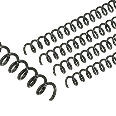 Black Spiral Binding Coils, Plastic Spines for 160 Sheets (12 in, 20mm ...