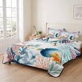 Quilts Full Size Bedding Set, Ocean Tropical Fish Lightweight Quilted ...