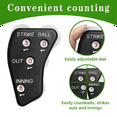 4 Wheel Baseball Umpire Clicker-Umpire Indicator Gear-Practical Counter ...
