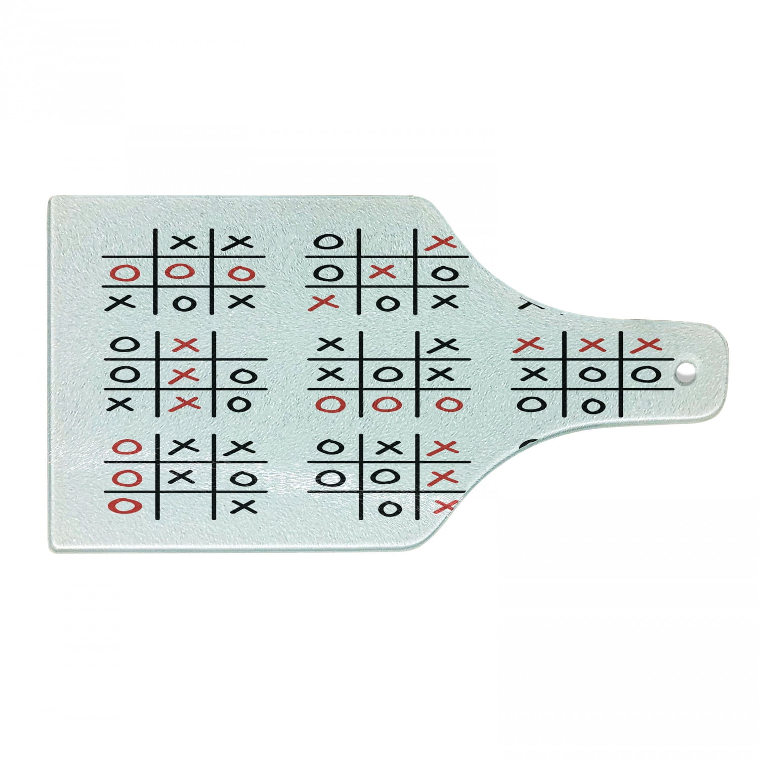 Xo Cutting Board, Doodle Style Tic Tac Toe Game Set Table with X and O ...