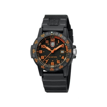 Luminox 0329 Men's Sea Turtle Giant Black Dial Rubber Strap Watch ...