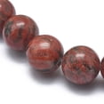 10pc Natural Sesame Jasper/Kiwi Jasper Bead Stretch Bracelets Round ...