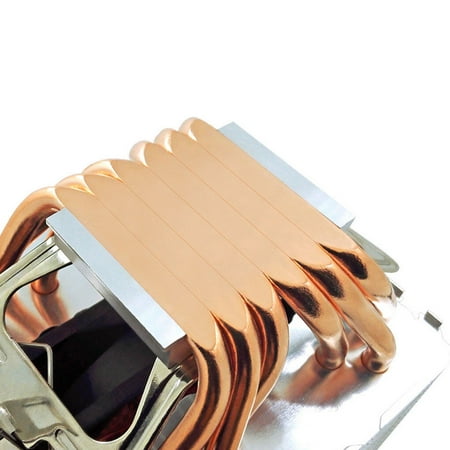 kurtrusly 4-Pin Heating Pipe CPU Cooler Cooling Fan Air-cooled Radiator ...