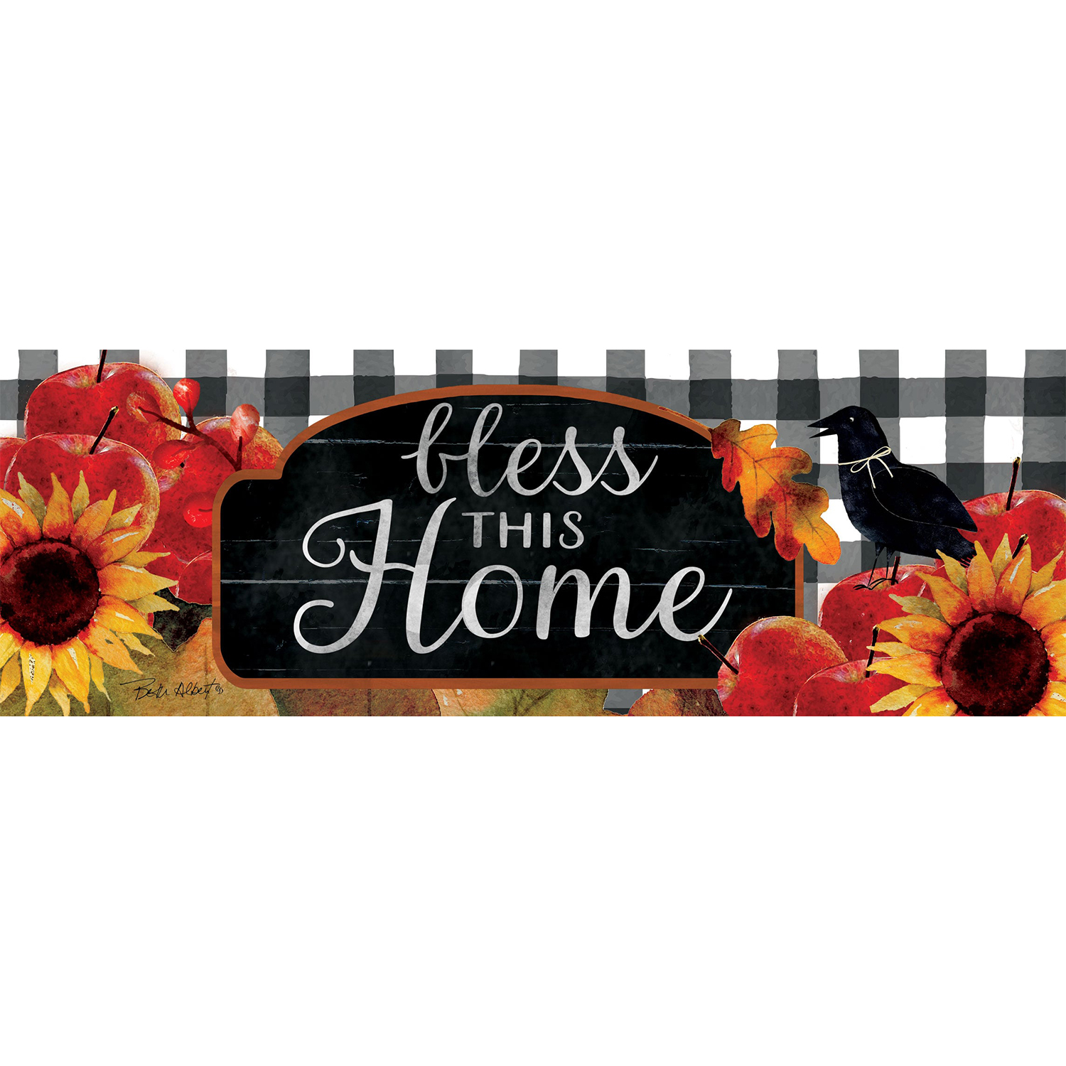 Custom Decor Signature Sign - Apple Basket - Walmart.com