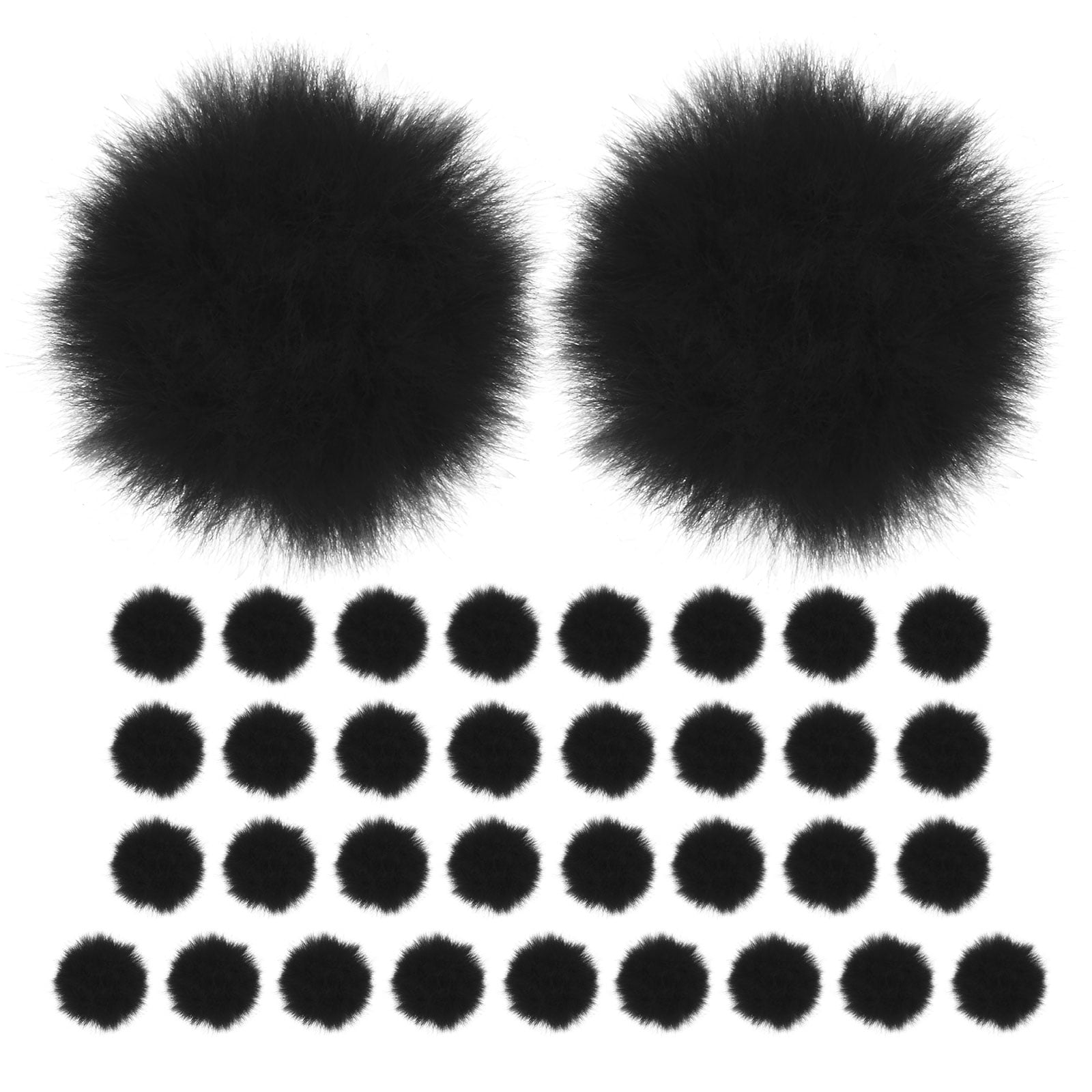 Click here for Uxcell 35-Pack Faux Fur Pom Poms  1.2 Inch/ 3 Cm S... prices