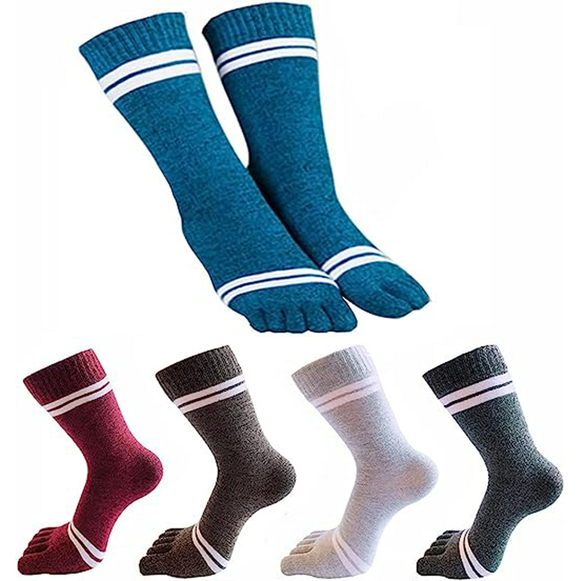 Click here for Kscd Toe Socks Cotton Crew Five Finger Socks Runni... prices