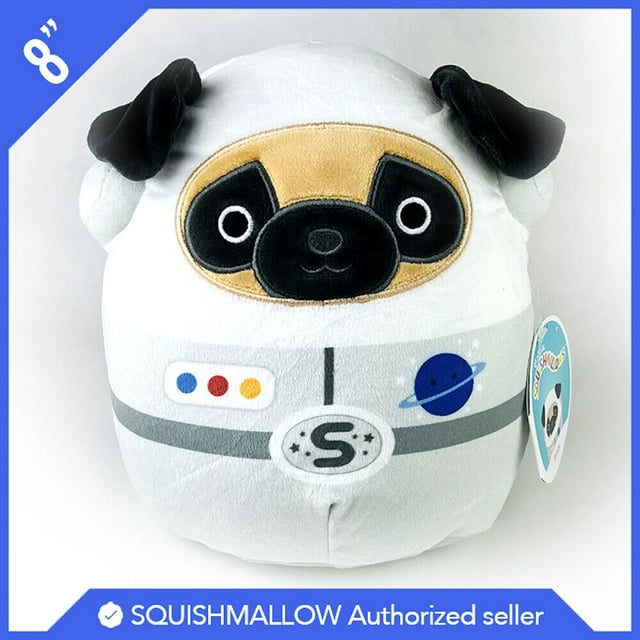 Kellytoy Squishmallow Prince The Pug Astronaut Space Dog 8" 2021 NWT ...