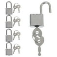 5 Sets of Plastic Treasure Box Locks with Key Kids Toy Box Padlocks ...