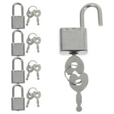 5 Sets of Plastic Treasure Box Locks with Key Kids Toy Box Padlocks ...