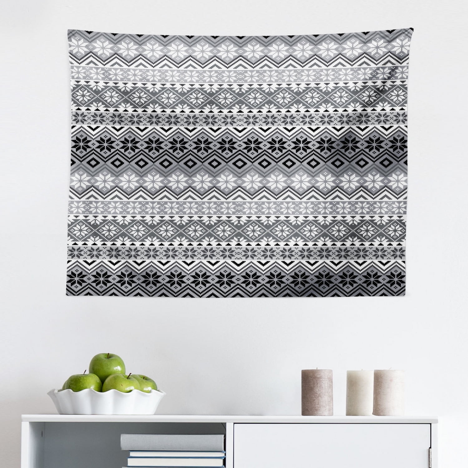 Grey Tapestry, Dark Ominous Clouds in Gothic Style Digital Art Print ...