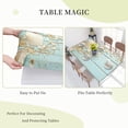 Beach Wood Texture Square Table Cloth, Sea Starfish Shell Waterproof ...