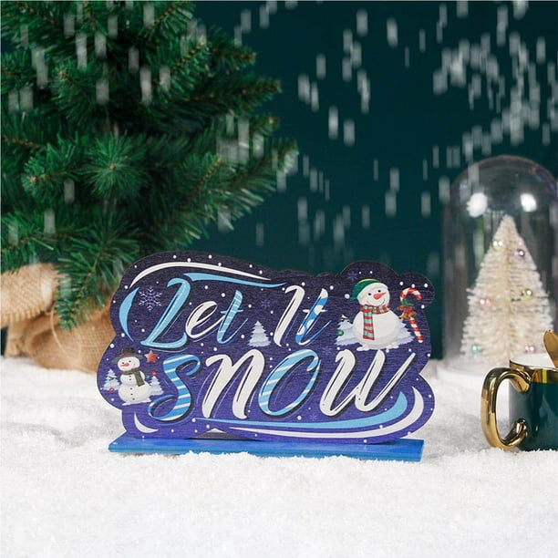 serony Christmas Tabletop Sign Wooden Merry Christmas Table Sign ...