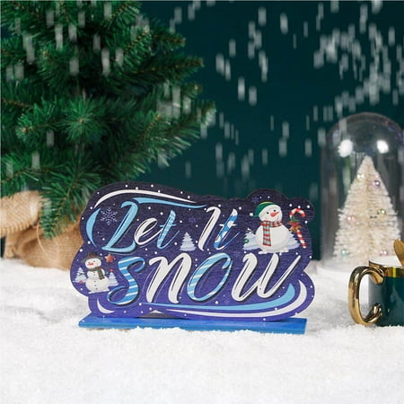 serony Christmas Tabletop Sign Wooden Merry Christmas Table Sign ...