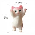 Handmade Cat Figurine Novelty Desktop Toy Soft Comfortable Kitten Shape ...