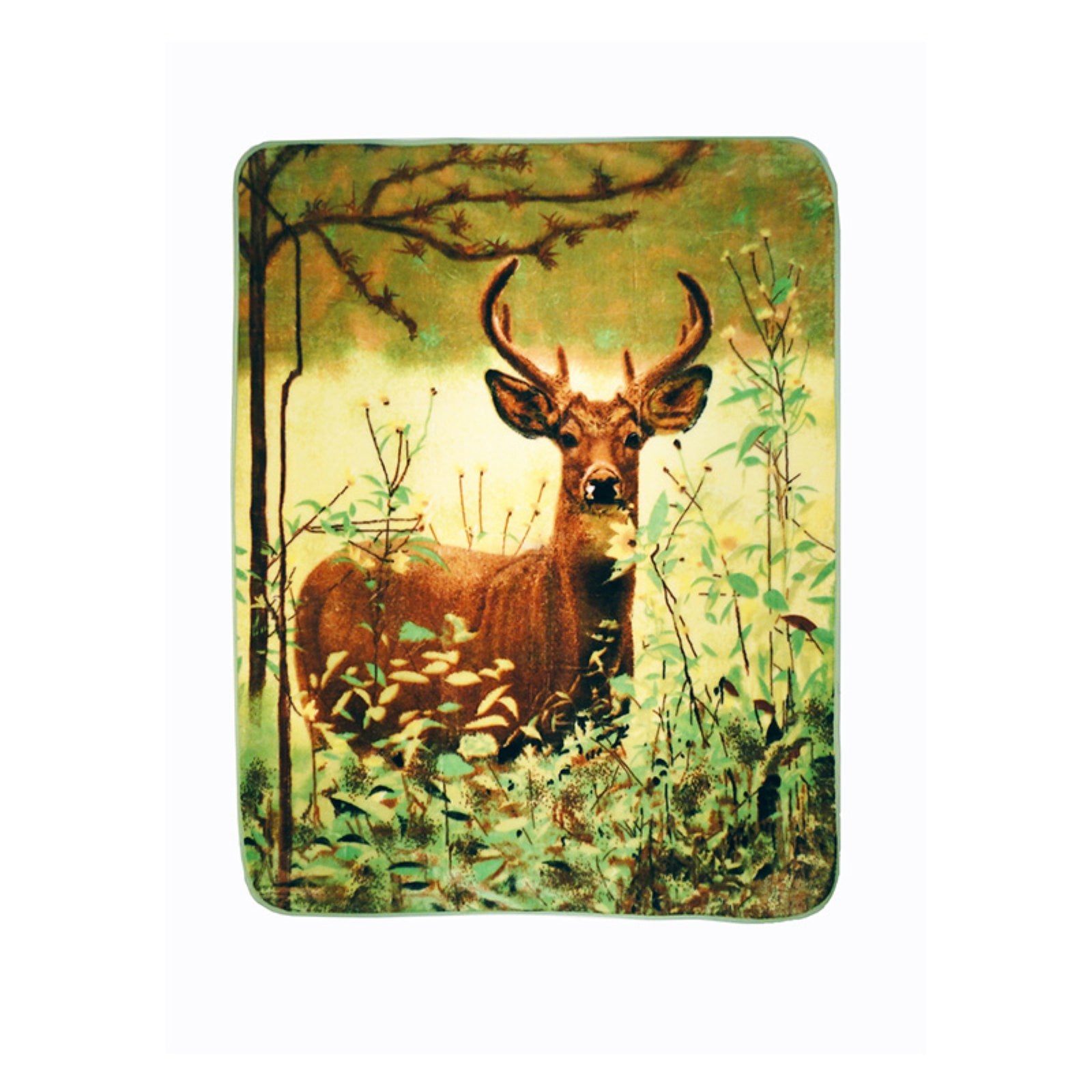 Shavel Home Products Hi Pile Luxury Oversized Throw, Deer Country ...