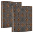3 Ring Binder with Flattened Metal Clip 1.5" Round Rings Binder ...