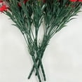 28 Large Blooms Artificial Carnations Bulk with 28 Mini Blooms, Red ...