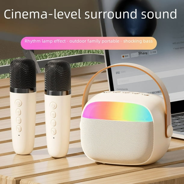 Bluetooth karaoke Audio Integrated microphone with light split ...