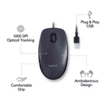 Logitech B100 Wired USB Mouse, 2 Pack, 1000 DPI Optical Tracking ...