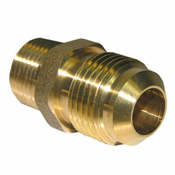 0.5 x 0.375 in. Male Pipe Brass Adapter - Walmart.com - Walmart.com