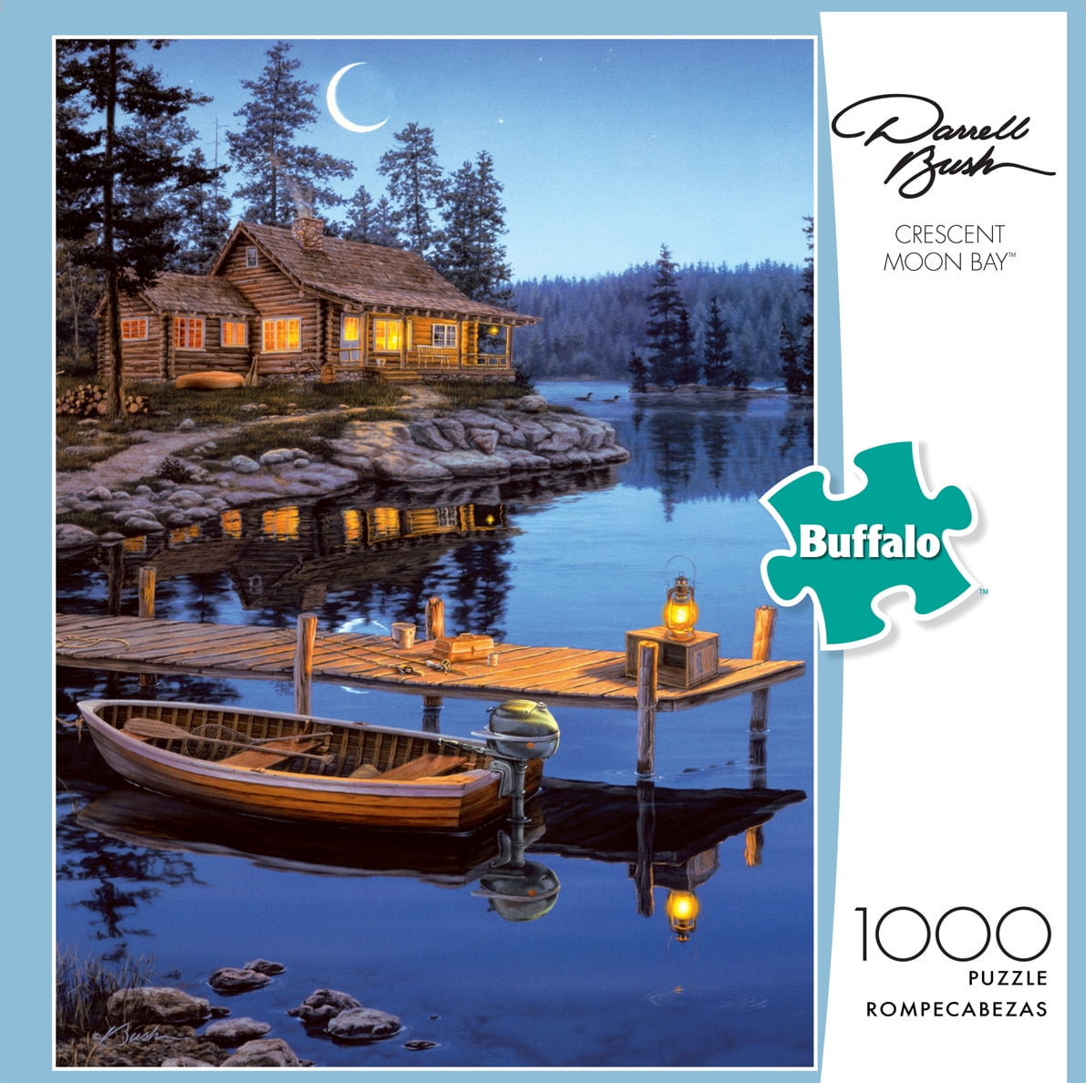Buffalo Games Darrell Bush Crescent Moon Bay 1000 Pieces Jigsaw Puzzle ...