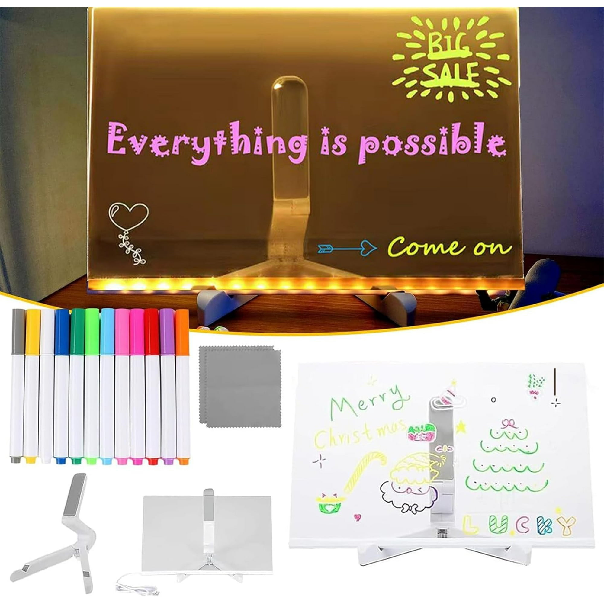 Click here for Guanyong Lumiboard Led Drawing Board(12 Color Pens... prices