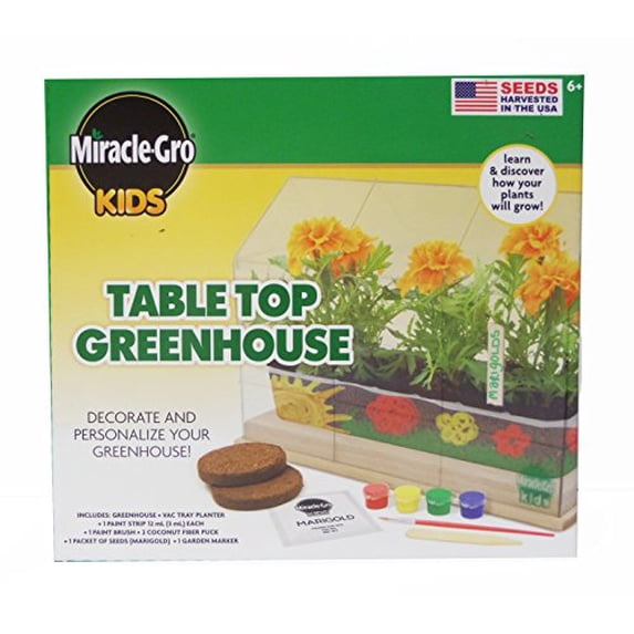 Miracle Gro Kids Table Top Green House - Walmart.com