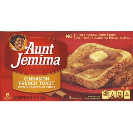 Aunt Jemima® Cinnamon French Toast 6 ct Box - Walmart.com
