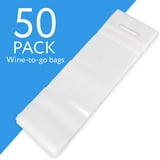 Impresa Resealable Wine To Go Bag- Disposable, 25 oz fit, Clear Plastic ...