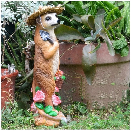 Meerkat Clan Garden Animal Statue,Garden Animal Figures,Resin Meerkat ...