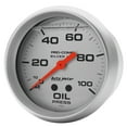 AUTO METER 4621 2-5/8IN OIL PRESS, 0-100 PSI, MECH, LFG, SILVER ...