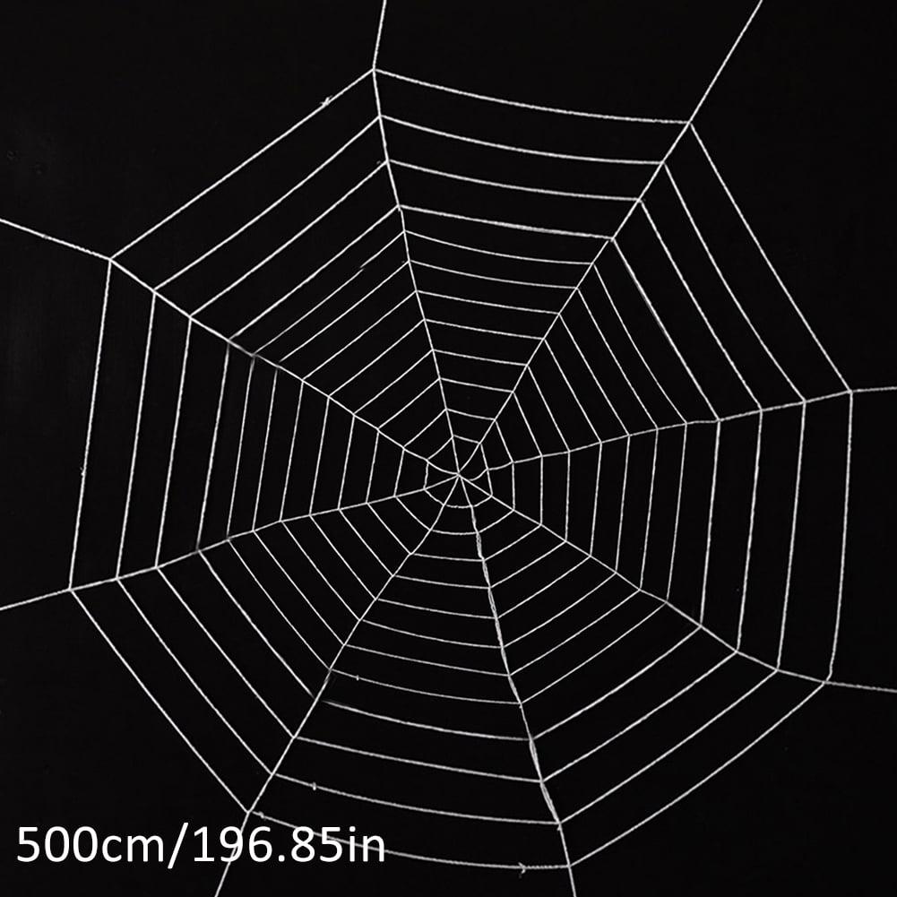 16.4 ft Halloween Spider Web Outdoor Decor Giant Cobweb, White ...