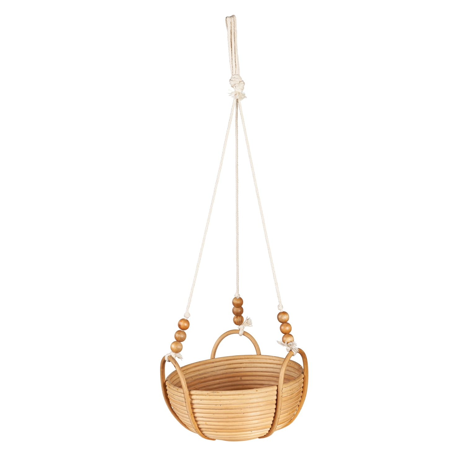 Rattan Hanging Basket Planter - Walmart.com