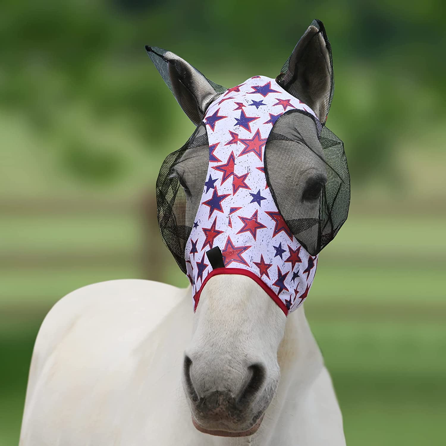 Harrison Howard Stretch, Breathable, UV Protective Fly Mask with Mesh ...