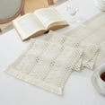 Bohemian ivory tablecloth, country style farm decoration, coffee bar ...