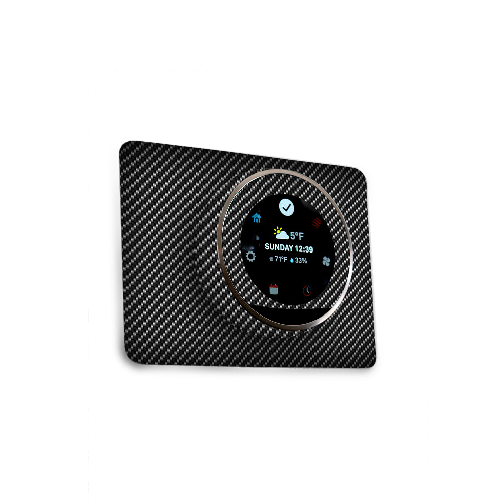 Skin Decal Wrap Compatible With Nest Thermostat Sticker Design Carbon ...