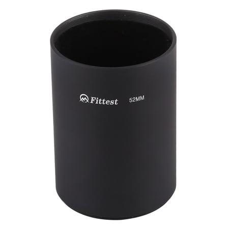 FITTEST 52mm Thread Type Straight Tube Full Metal Lens Hood Shade for ...