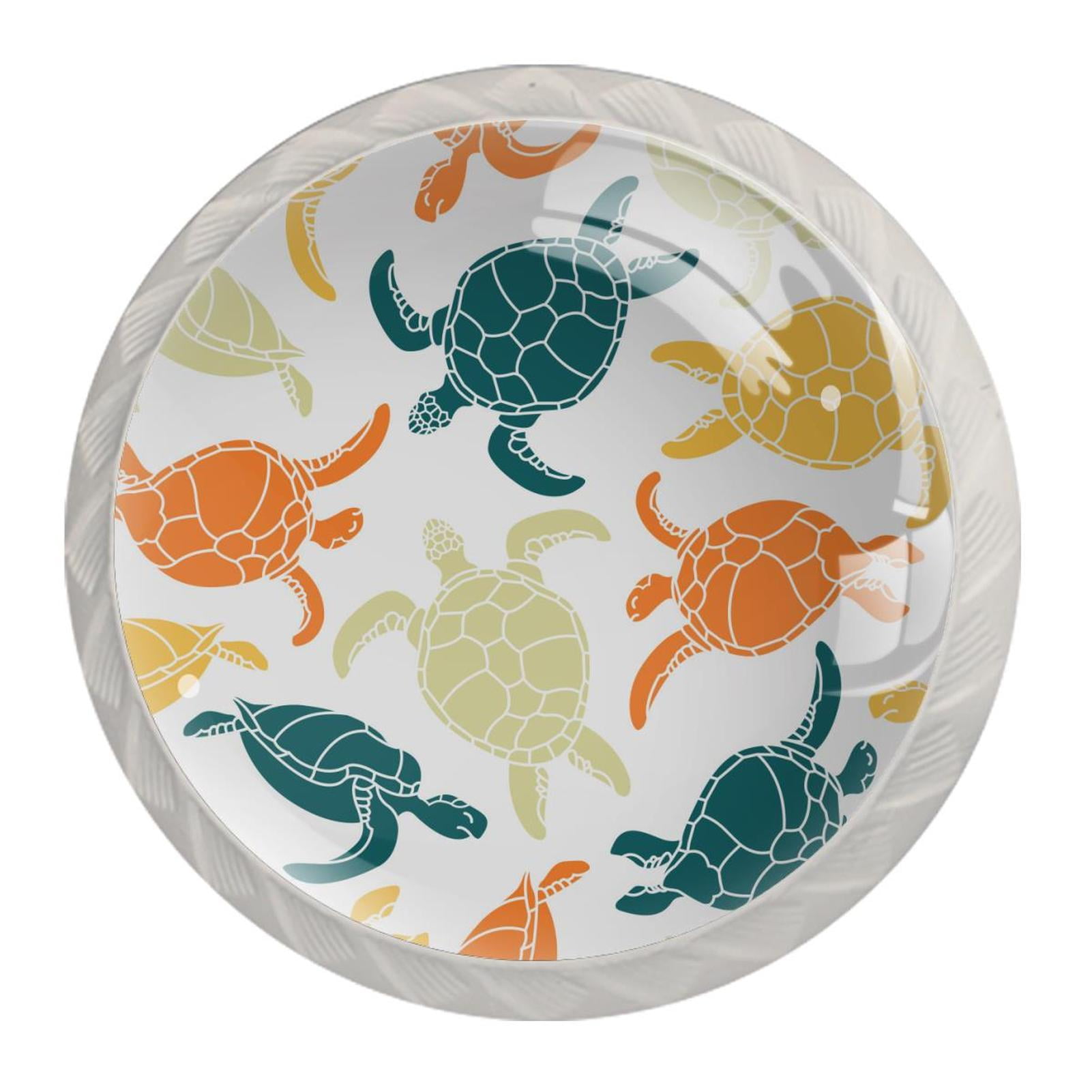 4 Pcs Sea Turtle Knobs for Kitchen Cabinet Cupboard Dresser Bookcase ...