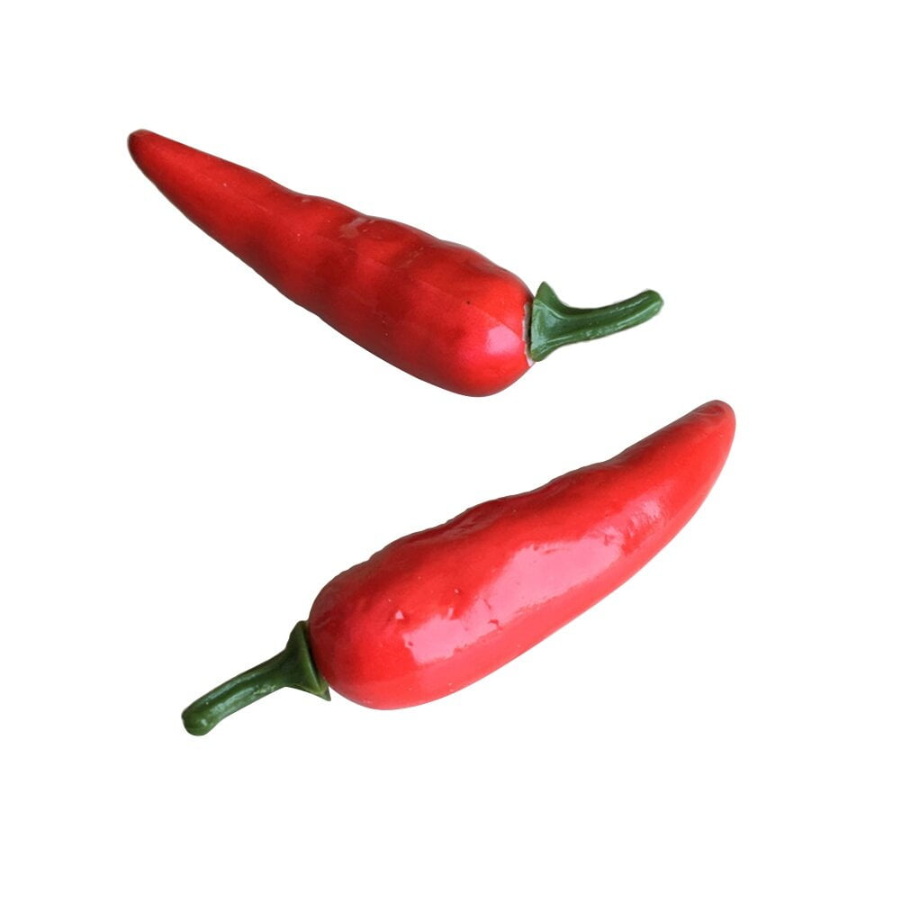 50pcs Simulation Artificial Lifelike Chili Fake Pepper Vegetable Mini ...