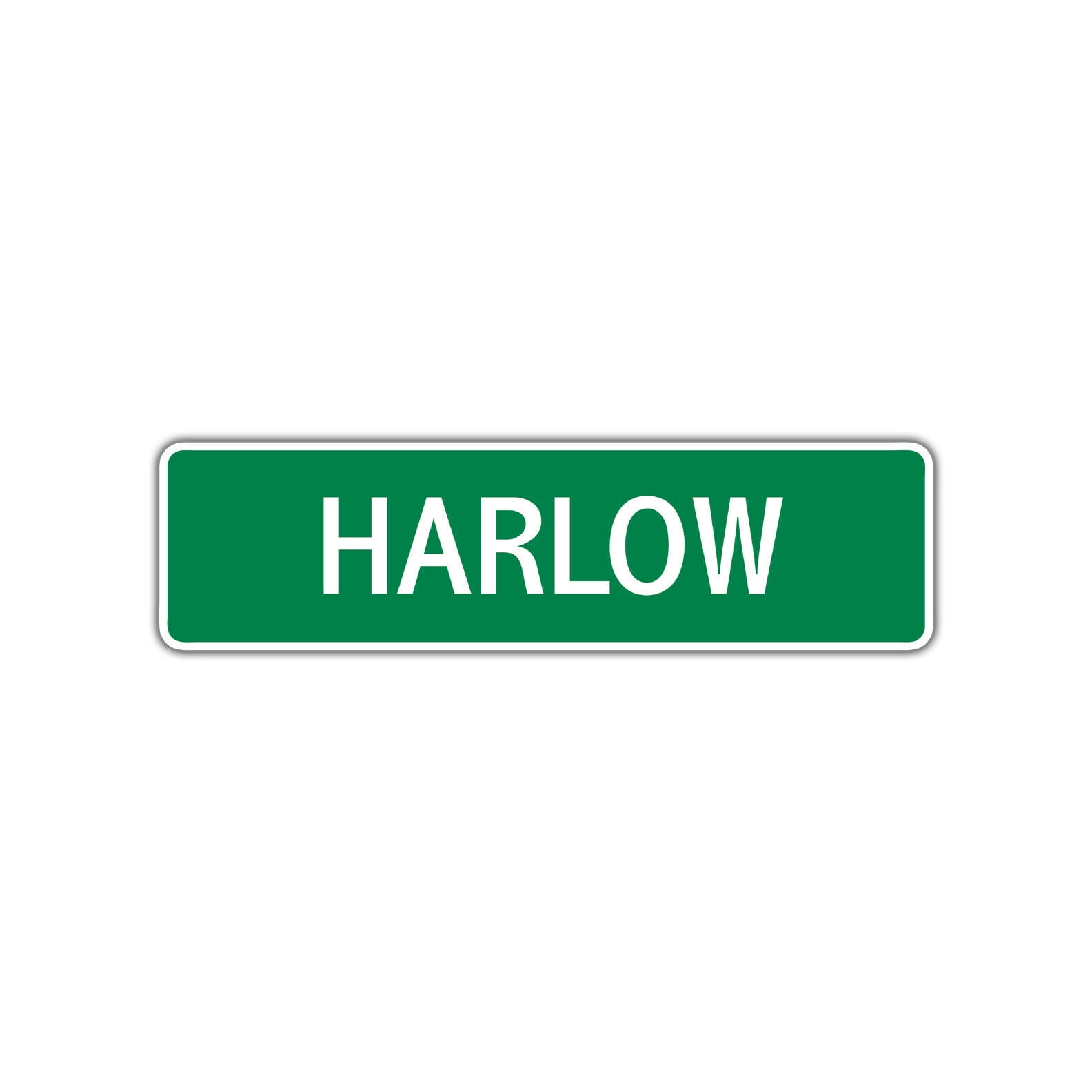 Harlow Girls Children Name Letter Printed Label Indoor Outdoor Unique ...