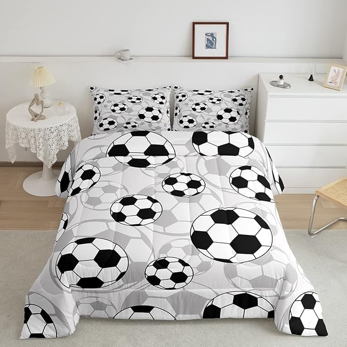 Click here for Yst Football Comforter Set Soccer Ball Sports Patt... prices