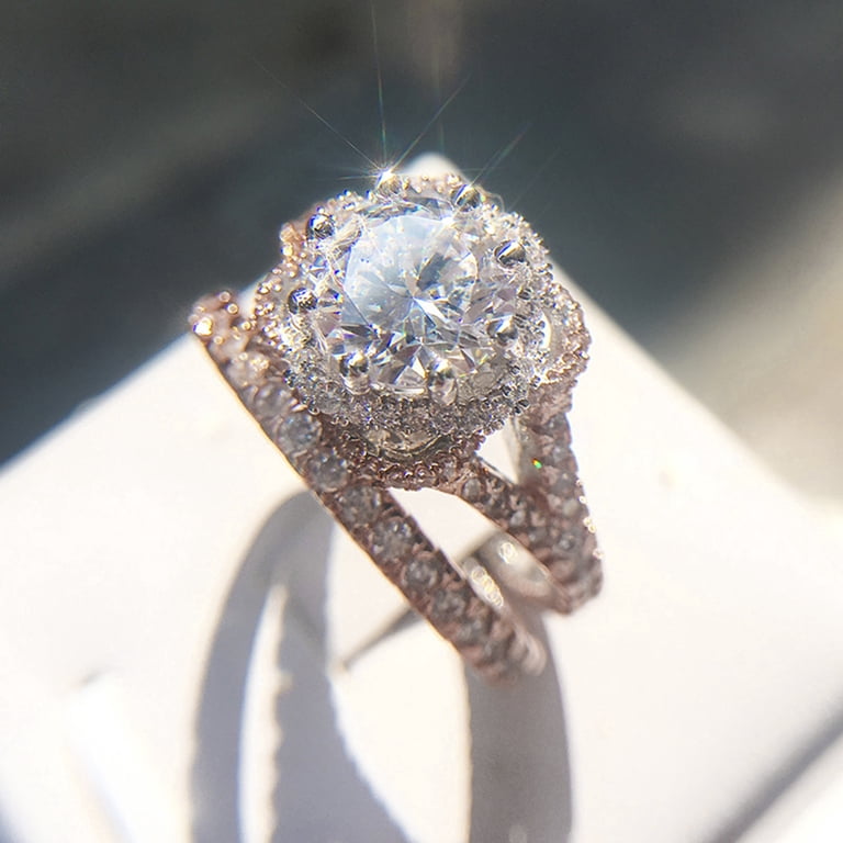 Halo Engagement Rings On Finger